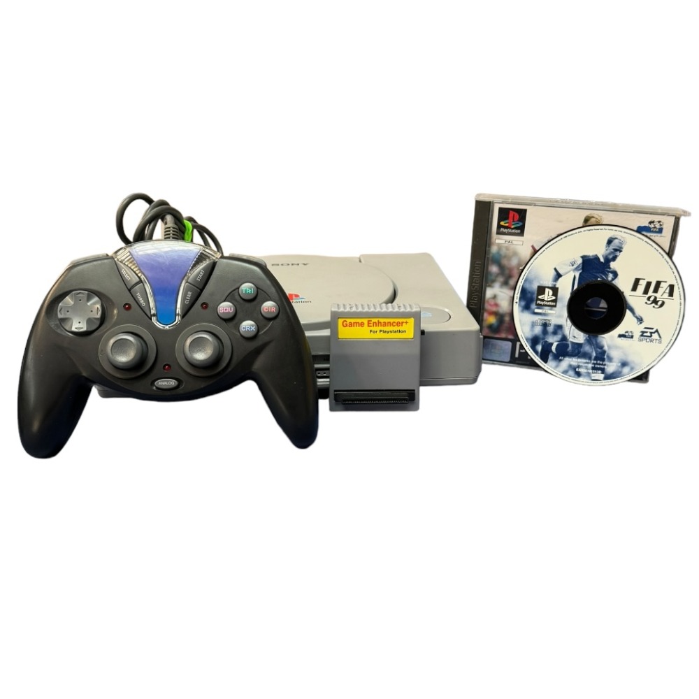 Pre-owned Sony PS1 Console With Fifa 99 and 3rd Party Controller - Own4Less